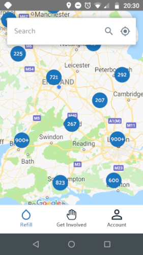 Review of the Refill app that allows you to find free water refill ...